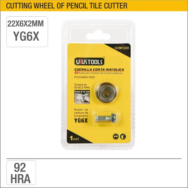 UYUS DISCO DE CORTE PARA CORTACERÁMICA CCA800/1000 – 22MM – Uyustools
