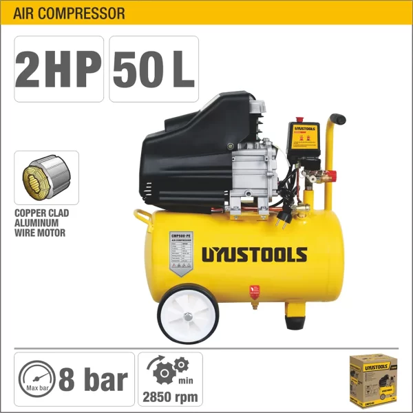 UYUS COMPRESOR DE AIRE – 50L/2HP – Uyustools